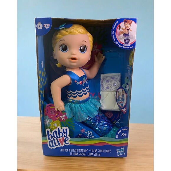Hasbro | Toys | Baby Alive Shimmer N Splash Mermaid 4 Doll Toy With ...